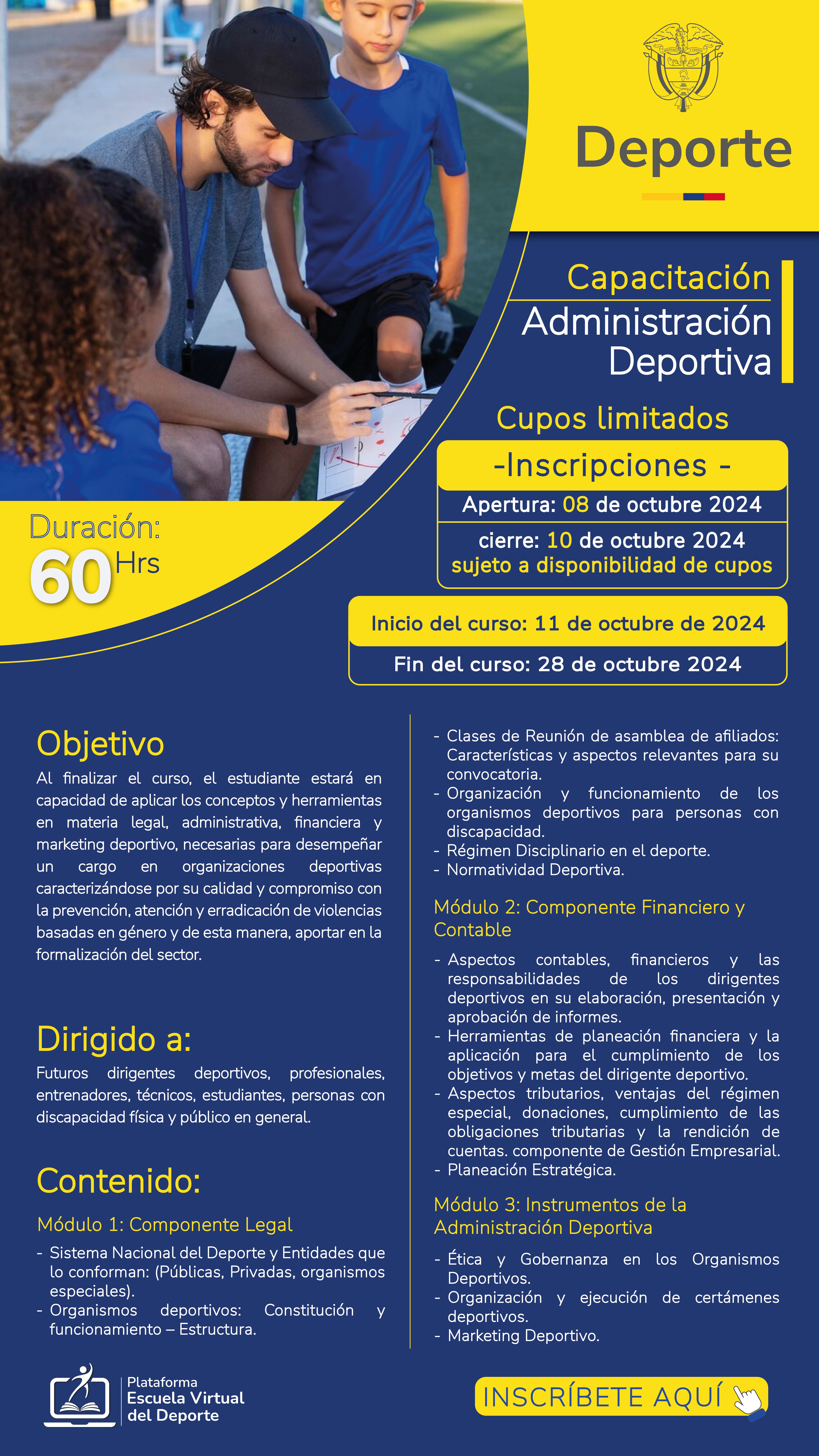 Plataforma Escuela Virtual del Deporte, Mindeporte : Resultados de la ...