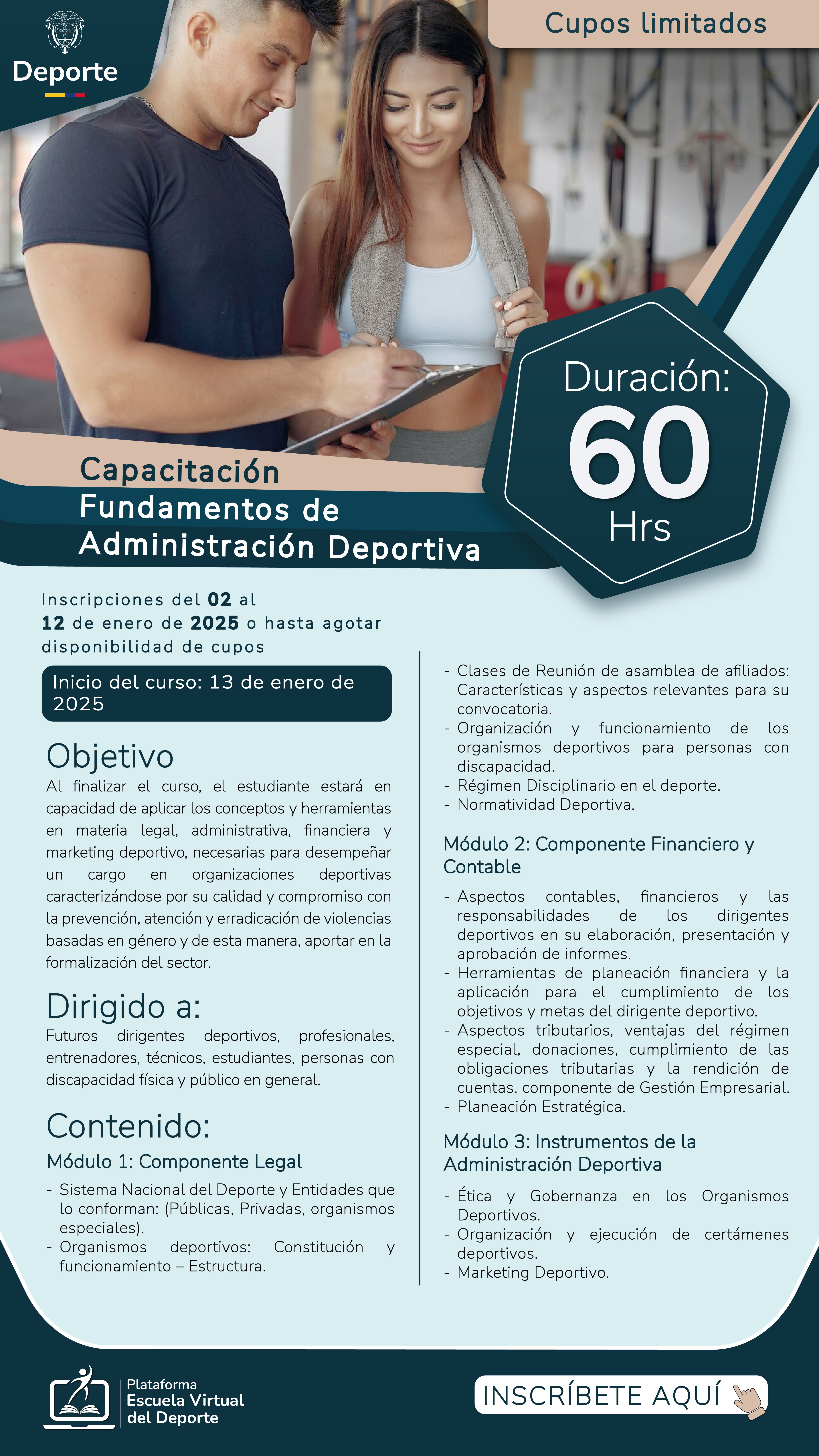 Plataforma Escuela Virtual del Deporte, Mindeporte : Resultados de la ...