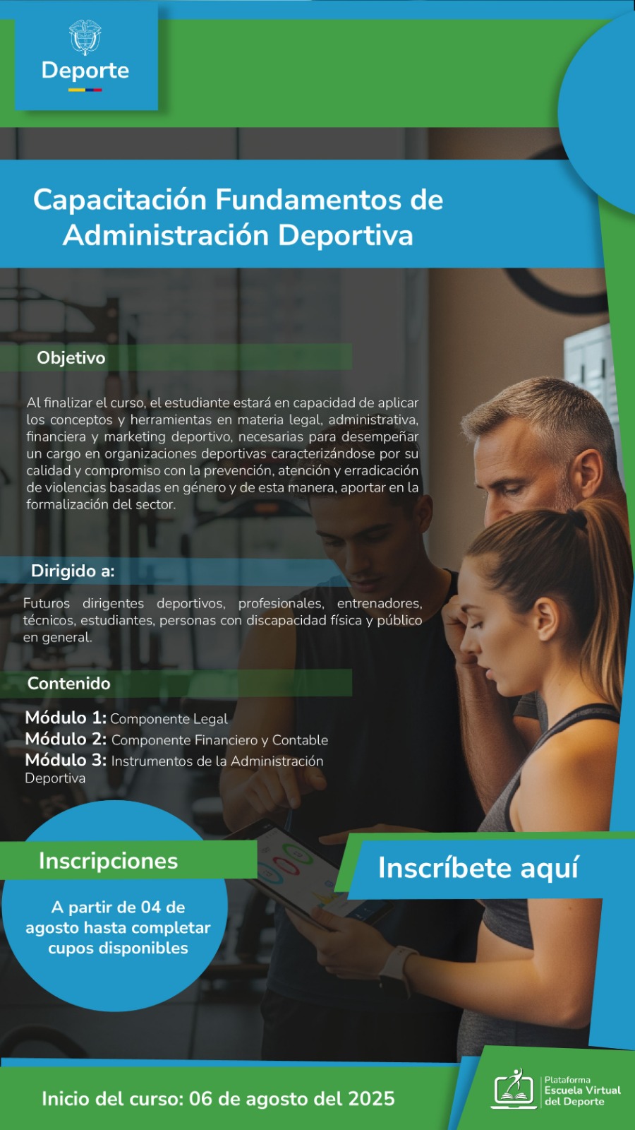 Plataforma Escuela Virtual del Deporte, Mindeporte : Resultados de la ...