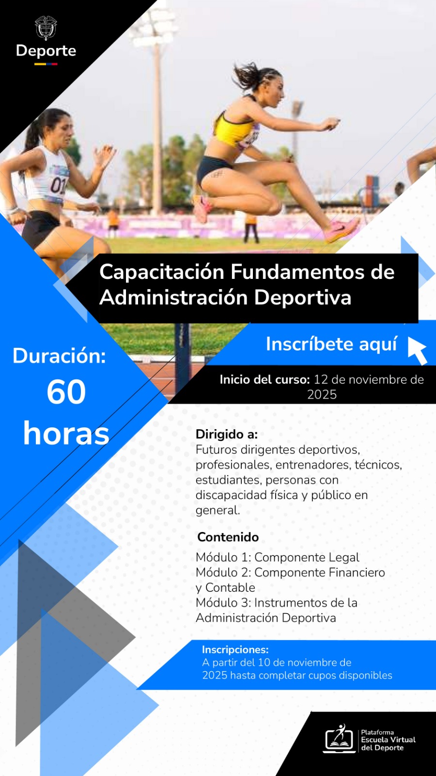 Plataforma Escuela Virtual del Deporte, Mindeporte : Resultados de la ...